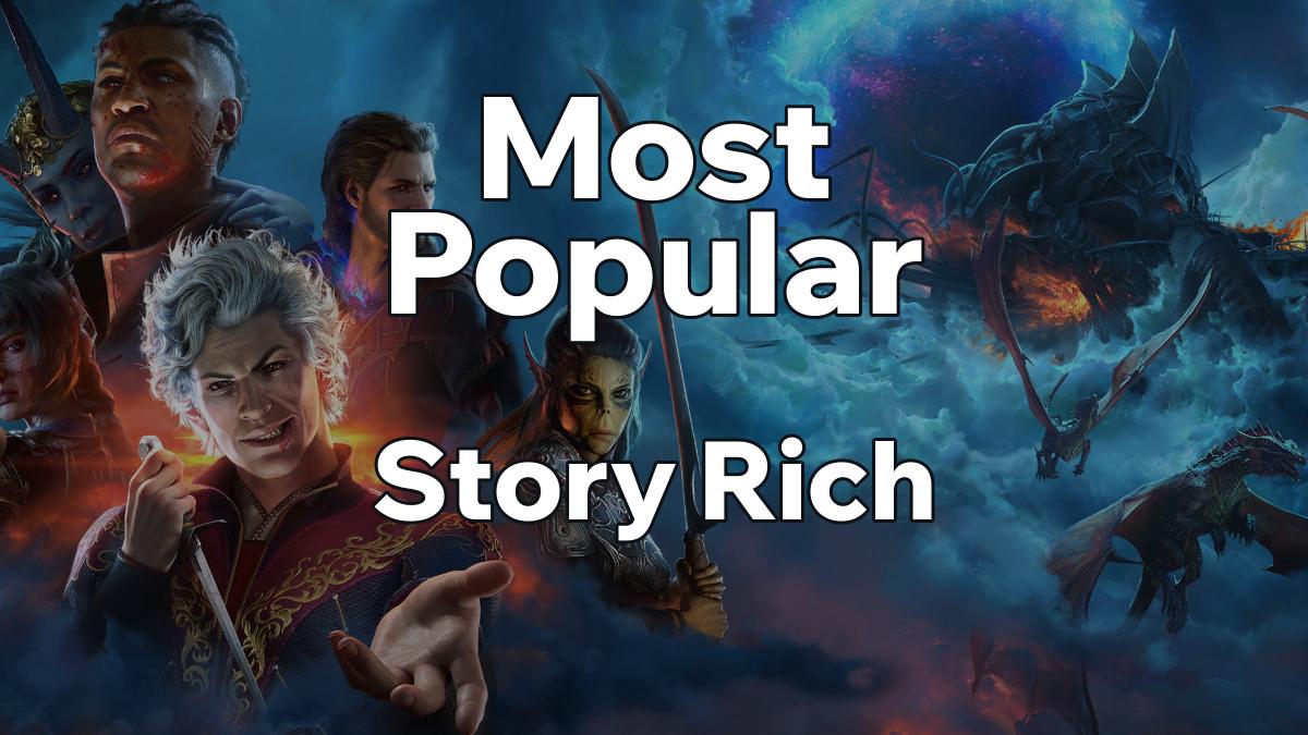 Most Popular Story Rich Games on Steam · May 2026 · wasdland.com